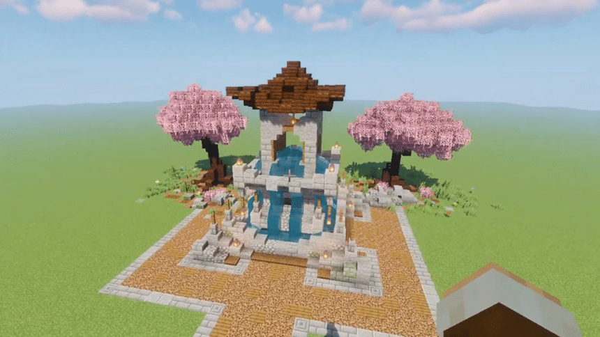 10 pomysłów na projekt fontanny Minecraft - Gamingdeputy Poland