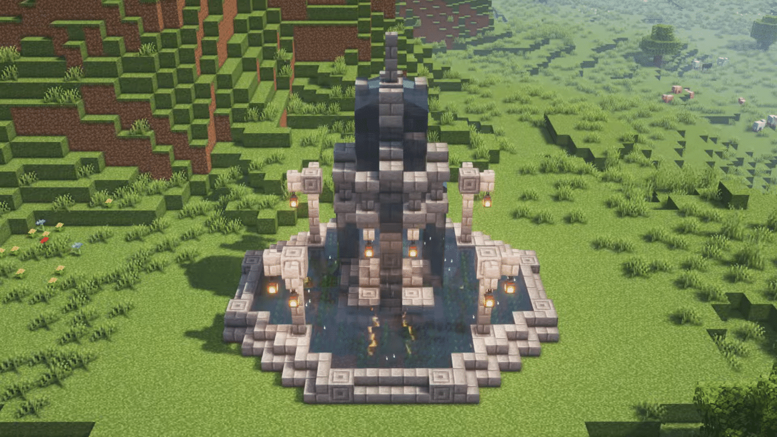 10 pomysłów na projekt fontanny Minecraft - Gamingdeputy Poland
